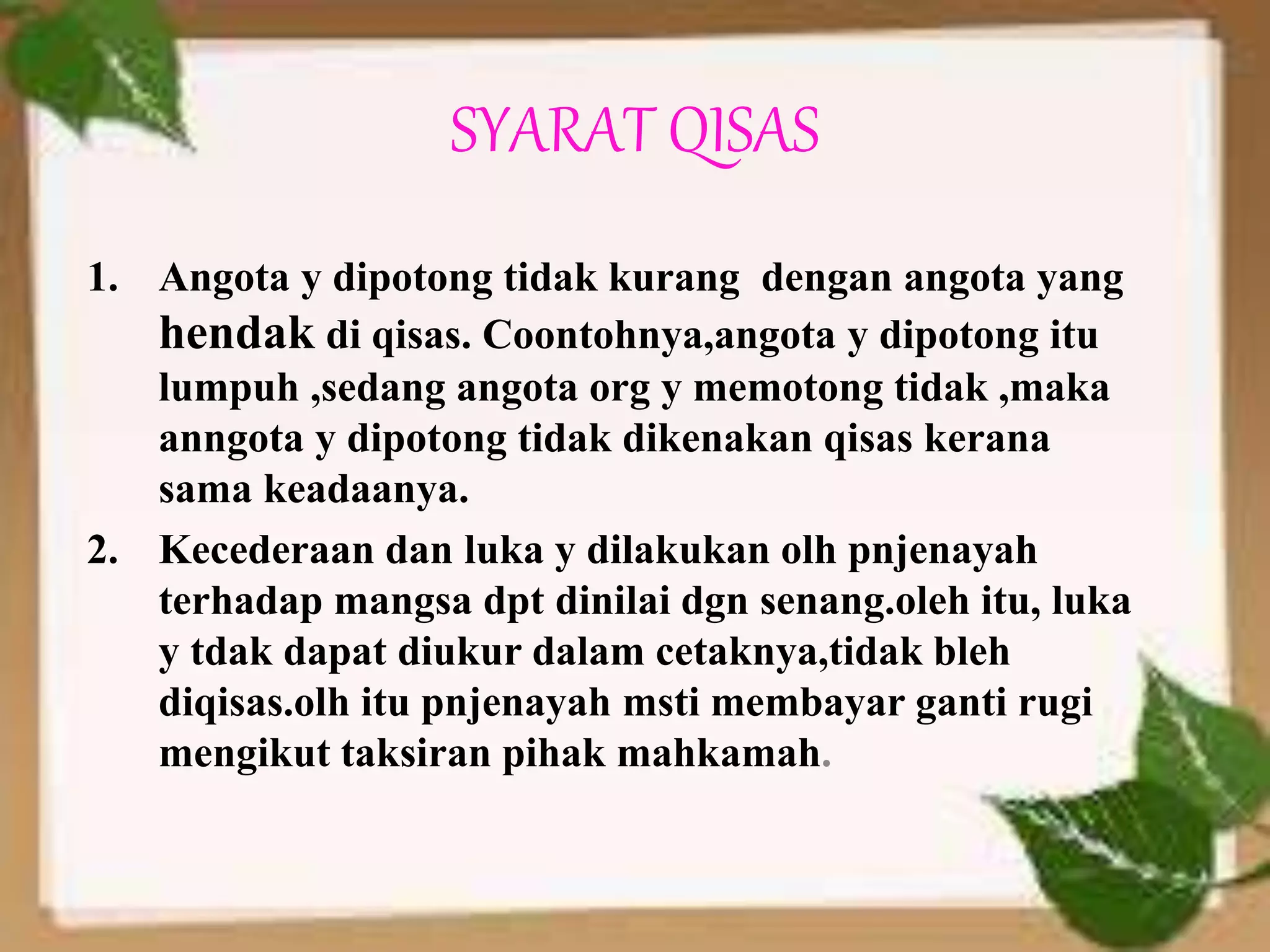 Qisas | PPTX
