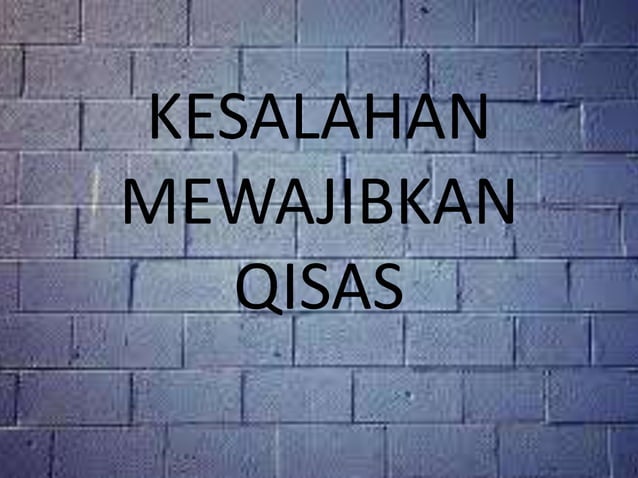 Qisas,diyat | PPTX