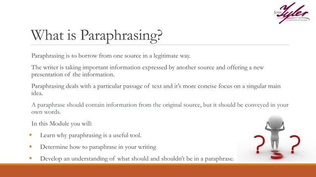 Paraphrasing | PPTX