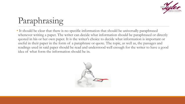 Paraphrasing | PPT