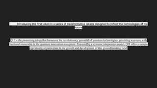 Quantum Innovation Token | PDF | Technology Industry | Industries