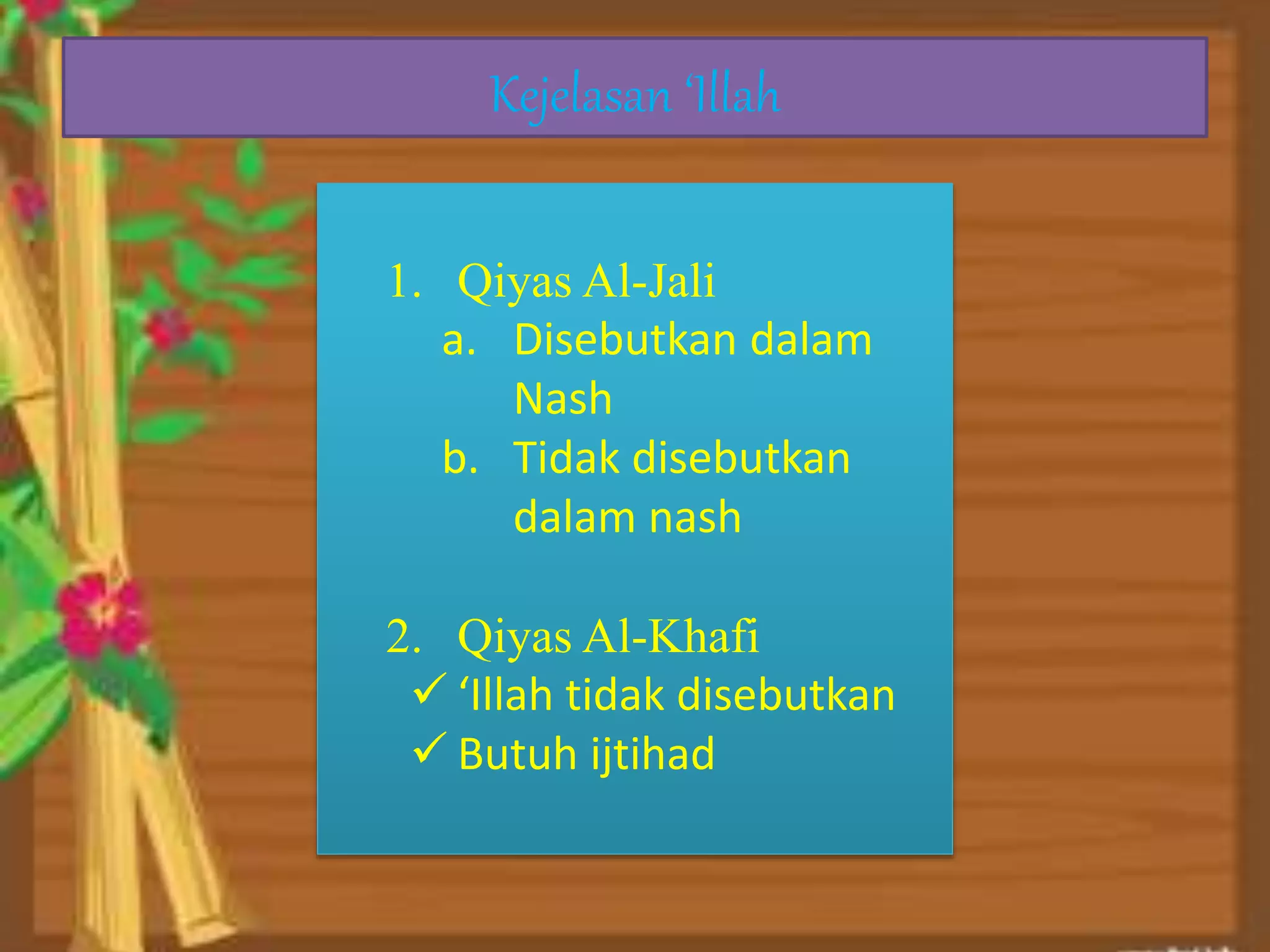 Qiyas sebagai metode istinbat hukum islam | PPT