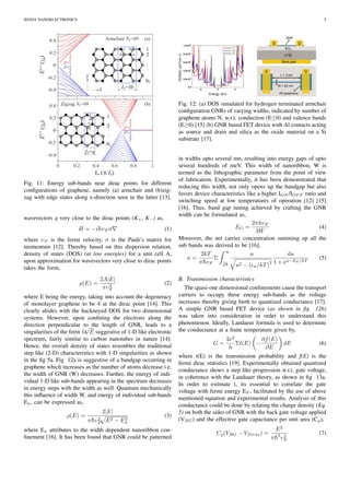 Graphene Field Effect Transistor | PDF