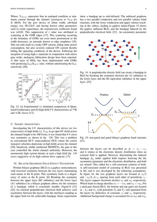 Graphene Field Effect Transistor | PDF