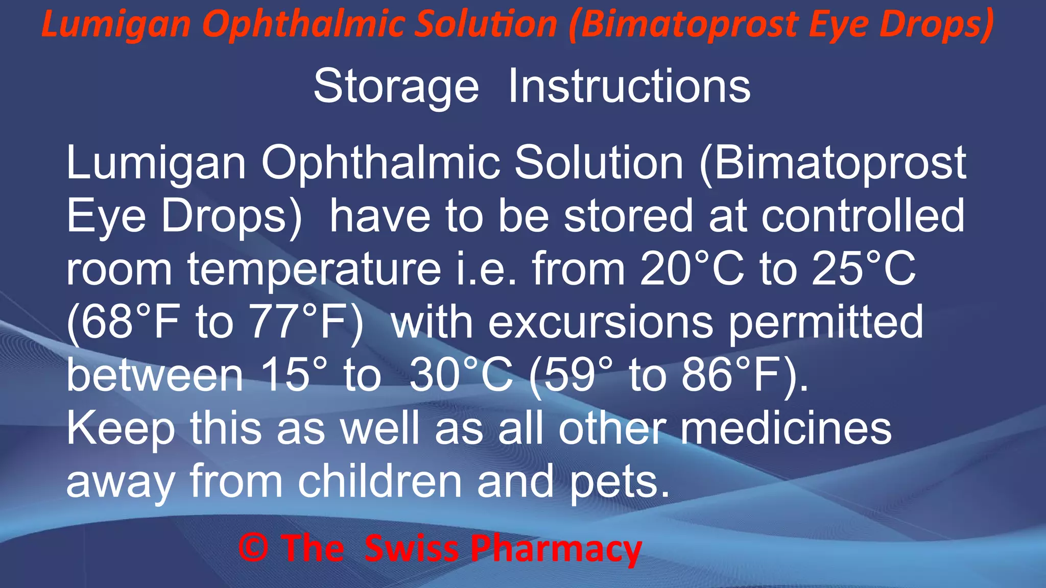 Lumigan Ophthalmic Solution (Bimatoprost Eye Drops) | PDF | Eye and ...