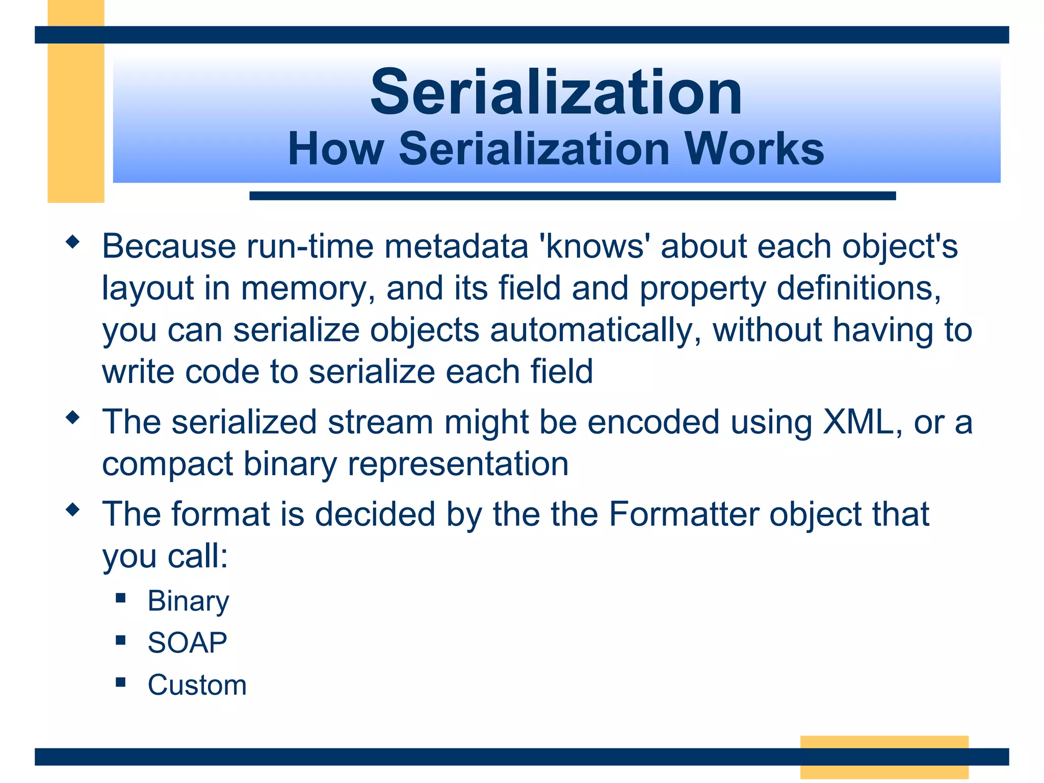 Serialization/deserialization | PPT