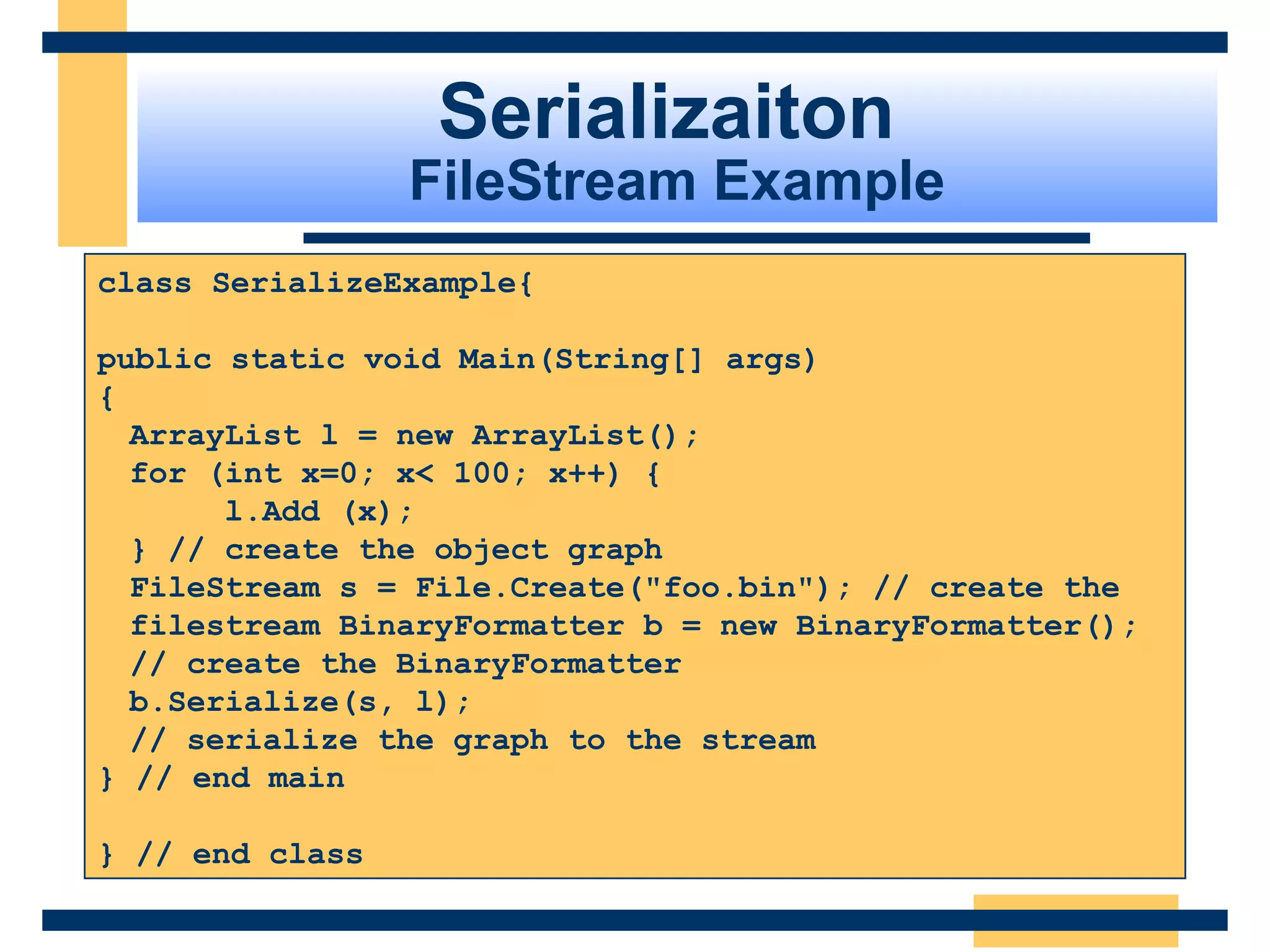 Serialization/deserialization | PPT