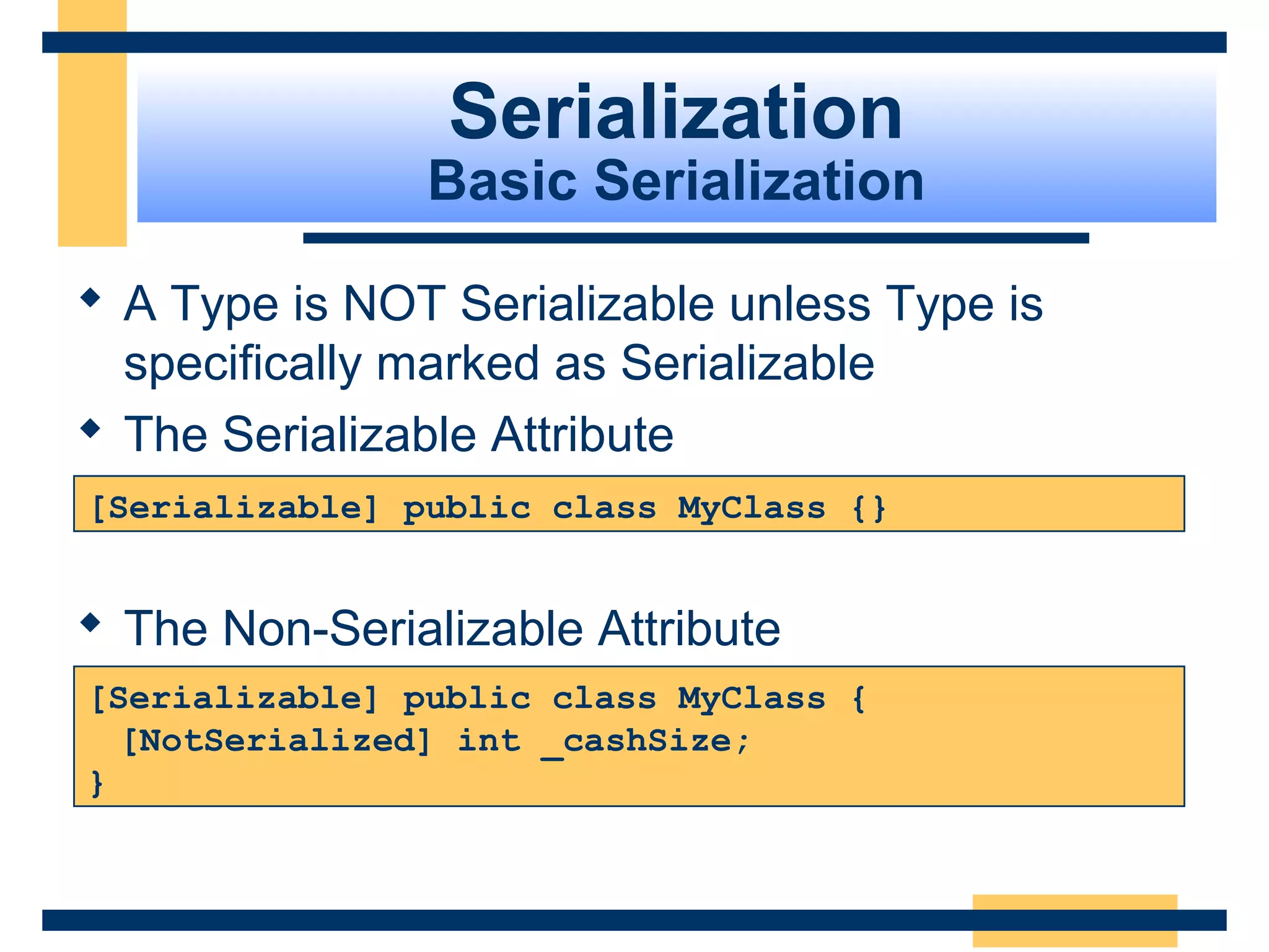 Serialization/deserialization | PPT