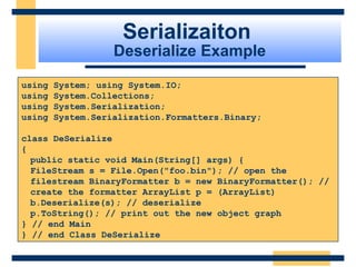 Serialization/deserialization | PPT