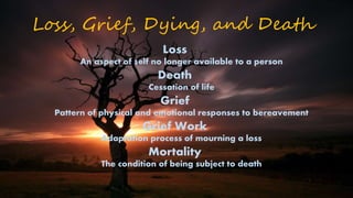 Crisis counseling ii chapter 8 - deth and dying | PPT