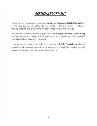 Marketing Analysis of Samsung Products.. | PDF