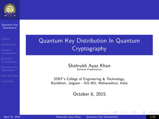 Quantum Key Distribution | PDF