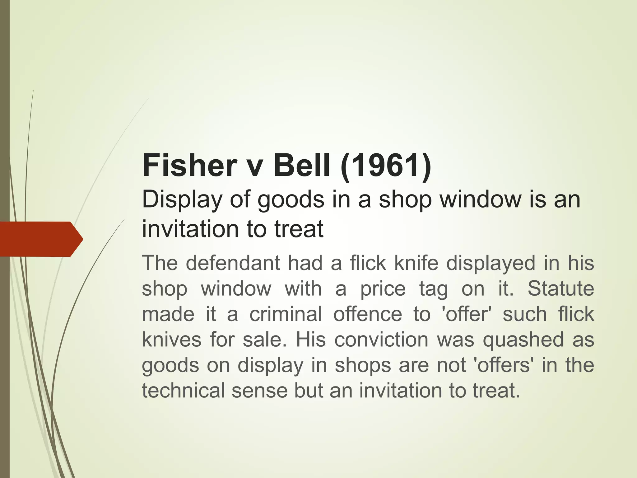 General Principles of Offer and Invitation to Treat | PPTX