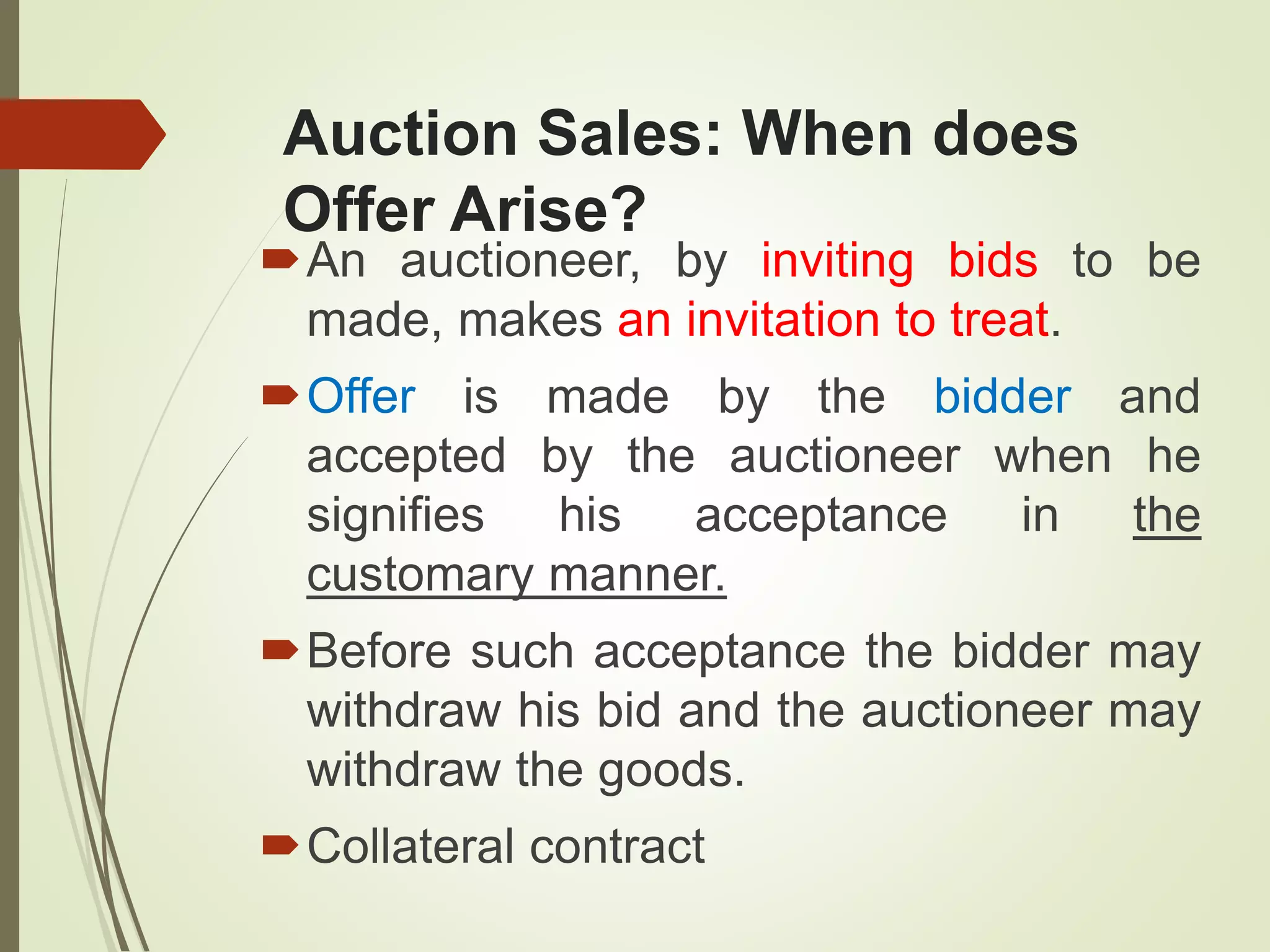 General Principles of Offer and Invitation to Treat | PPT