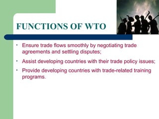World Trade Organisation (WTO) | PPT | Political Issues & policy | Politics