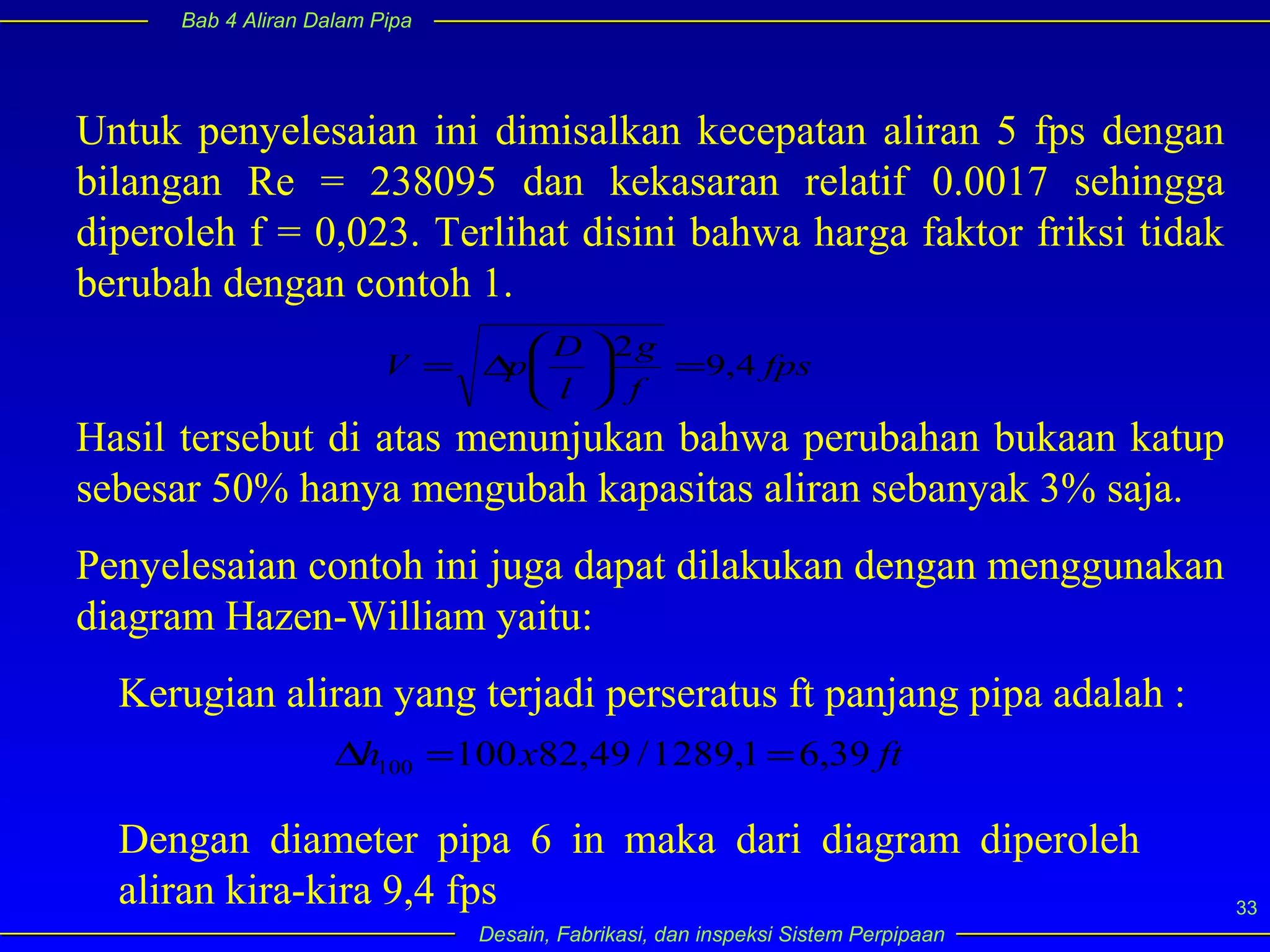 Bab 04-aliran-fluida-dalam-pipa | PPT