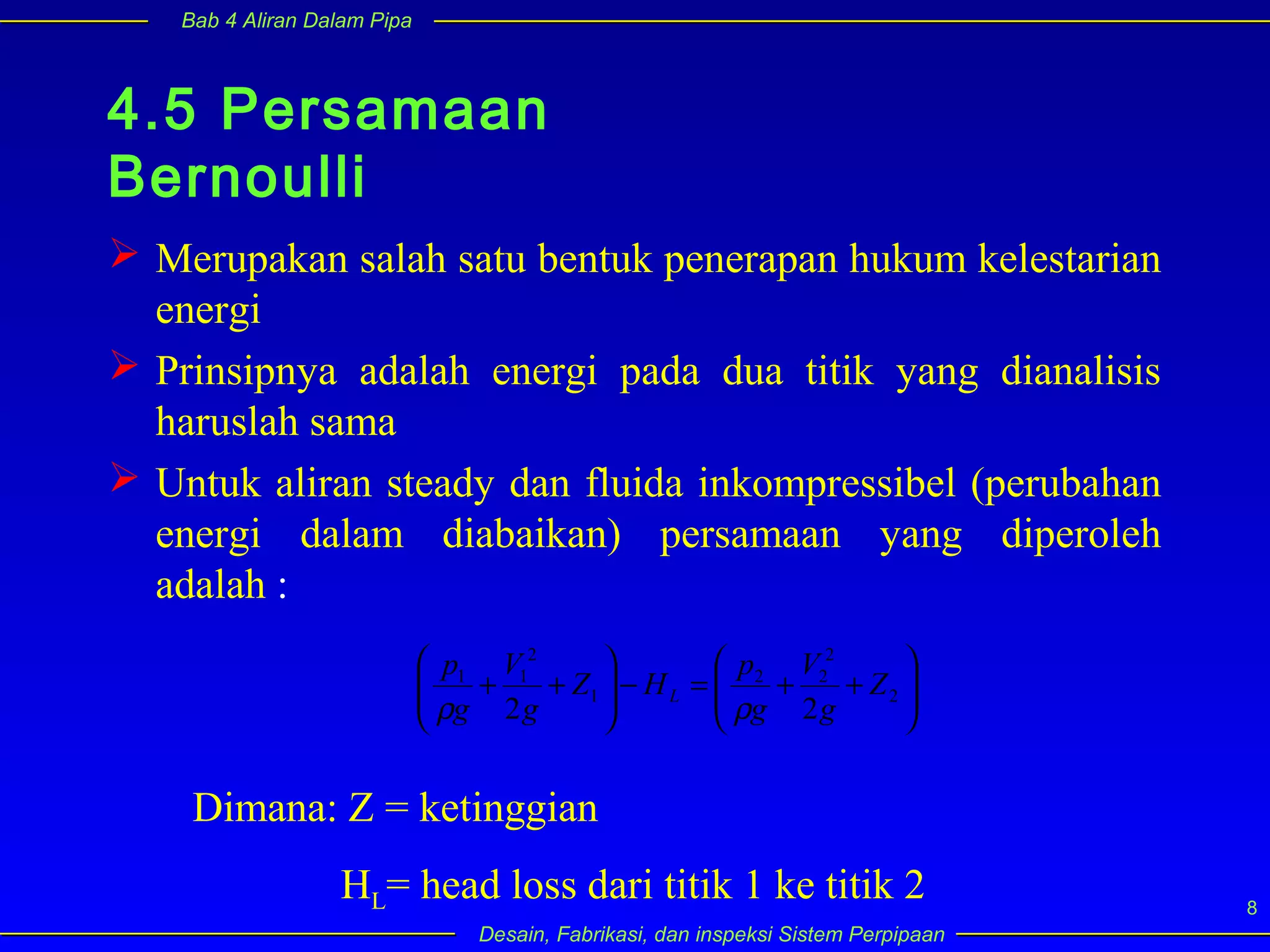 Bab 04-aliran-fluida-dalam-pipa | PPT
