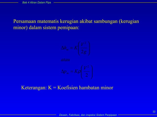 Bab 04-aliran-fluida-dalam-pipa | PPT