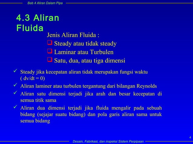 Bab 04-aliran-fluida-dalam-pipa | PPT