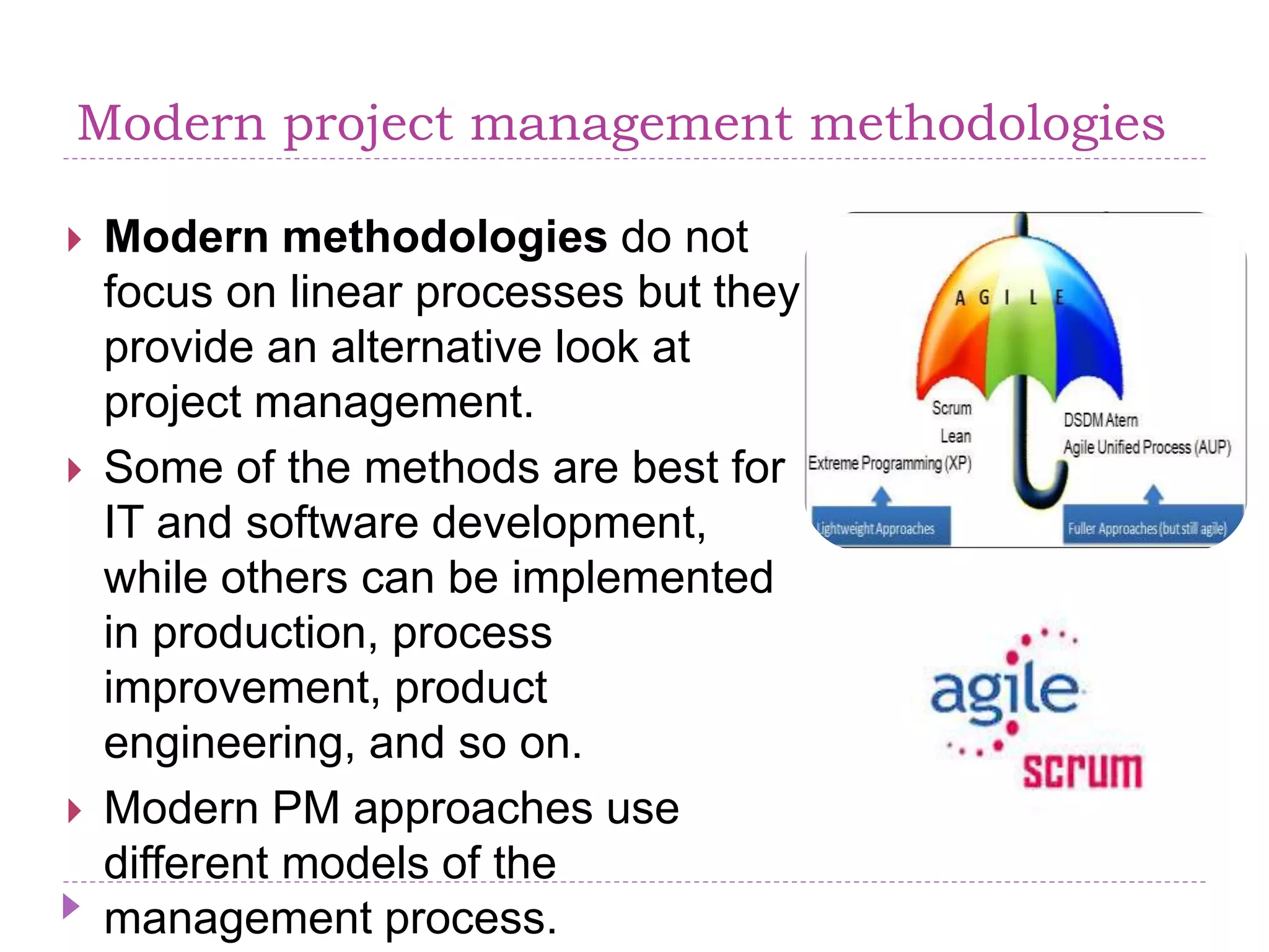 Different project management methodologies | PPTX