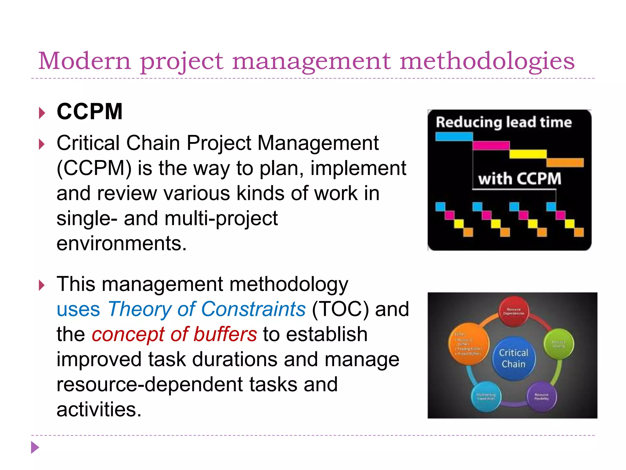Different project management methodologies | PPTX