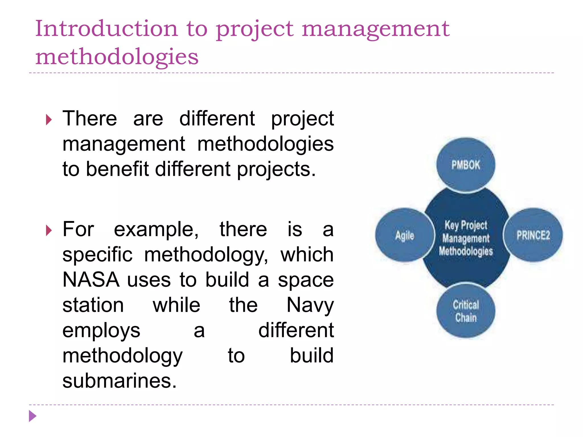 Different project management methodologies | PPTX