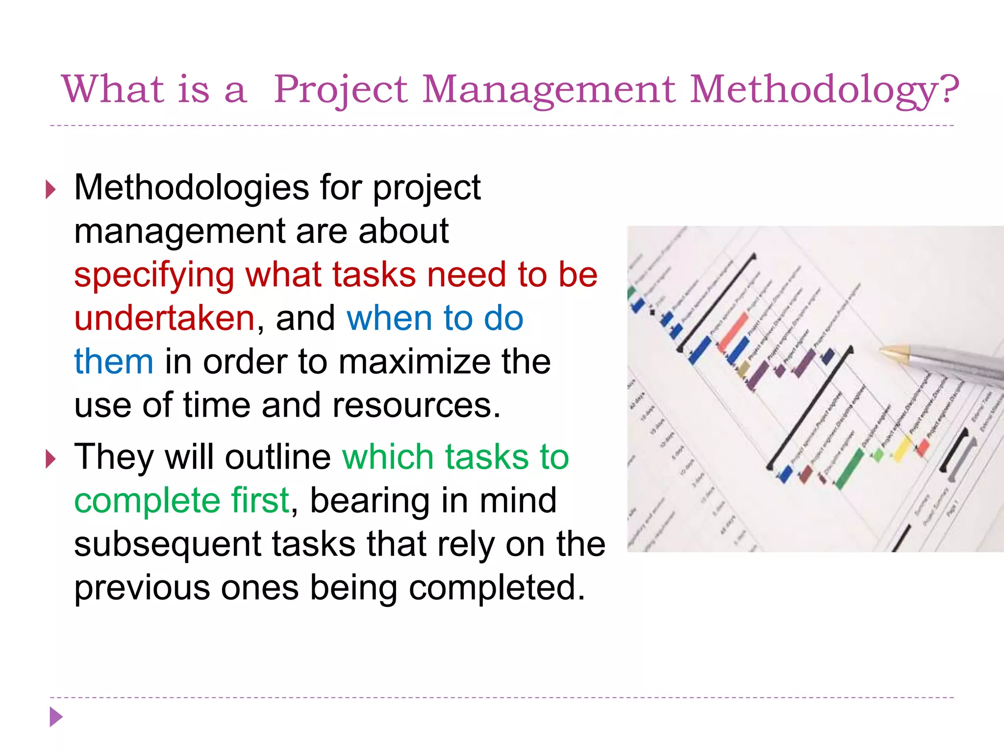 Different project management methodologies | PPTX