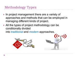 Different project management methodologies | PPTX