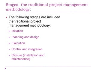 Different project management methodologies | PPTX