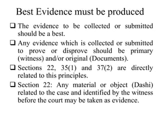 Ayush evidence law | PPTX