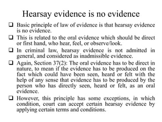 Ayush evidence law | PPTX