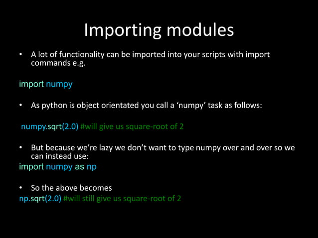 Python your new best friend | PPT