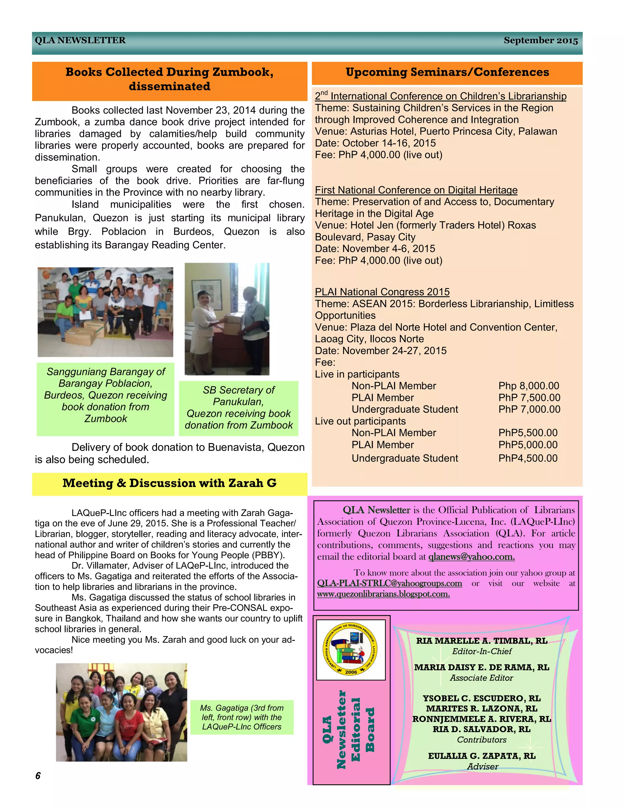 Qla newsletter blankpdf | PDF