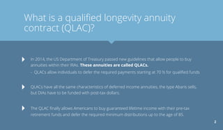 Qualified Longevity Annuity Contracts | PDF
