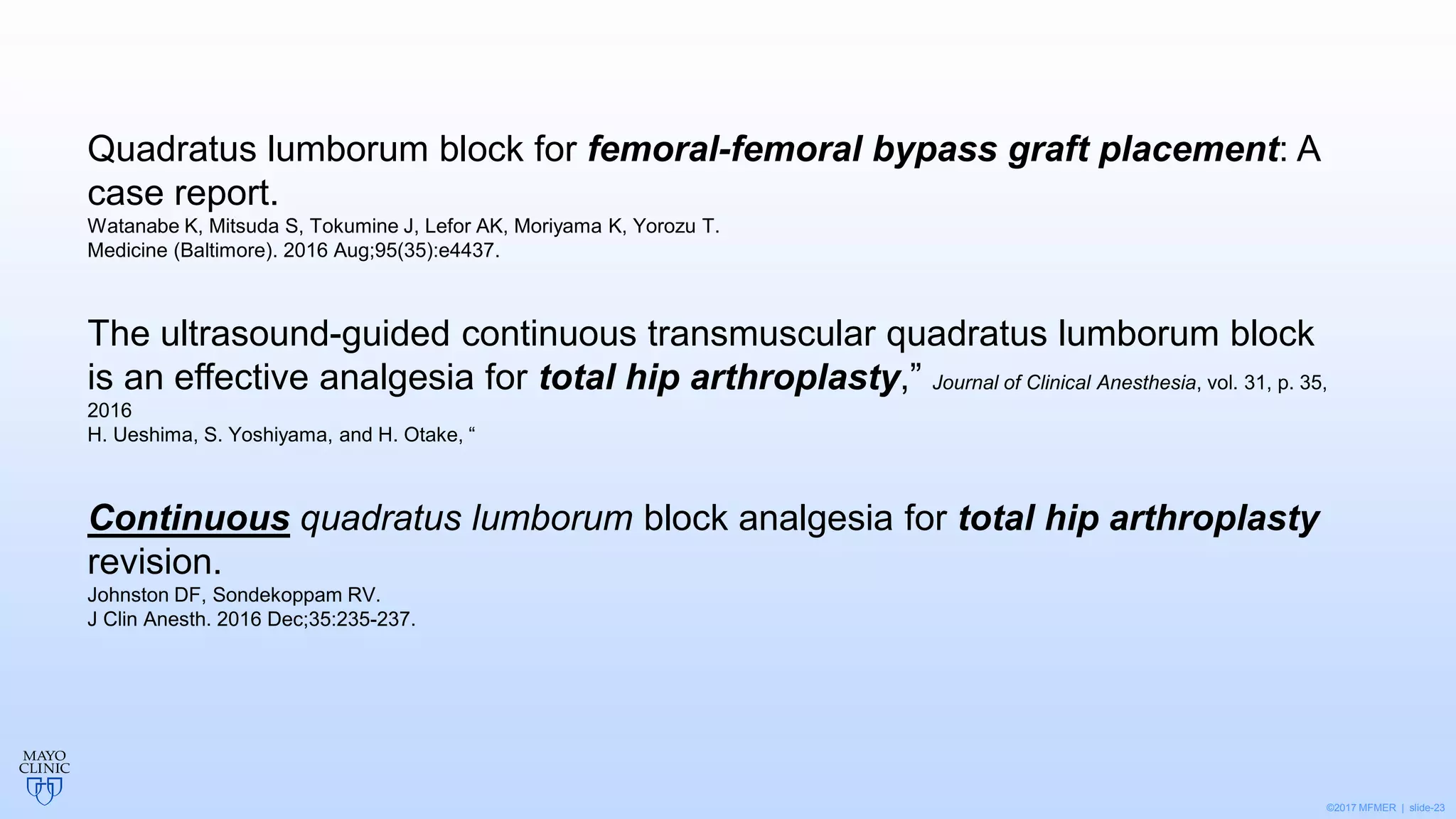 Quadratus Lumborum Block - Dr. V Koyyalamudi | PPTX