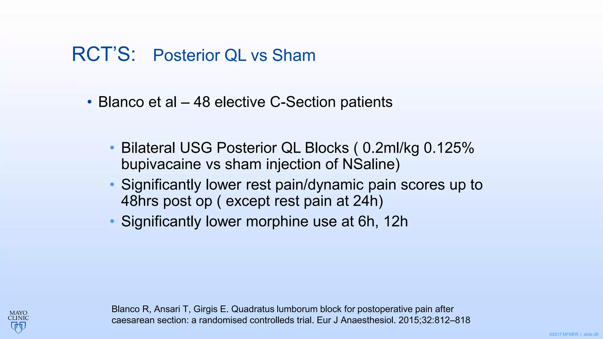Quadratus Lumborum Block - Dr. V Koyyalamudi | PPTX