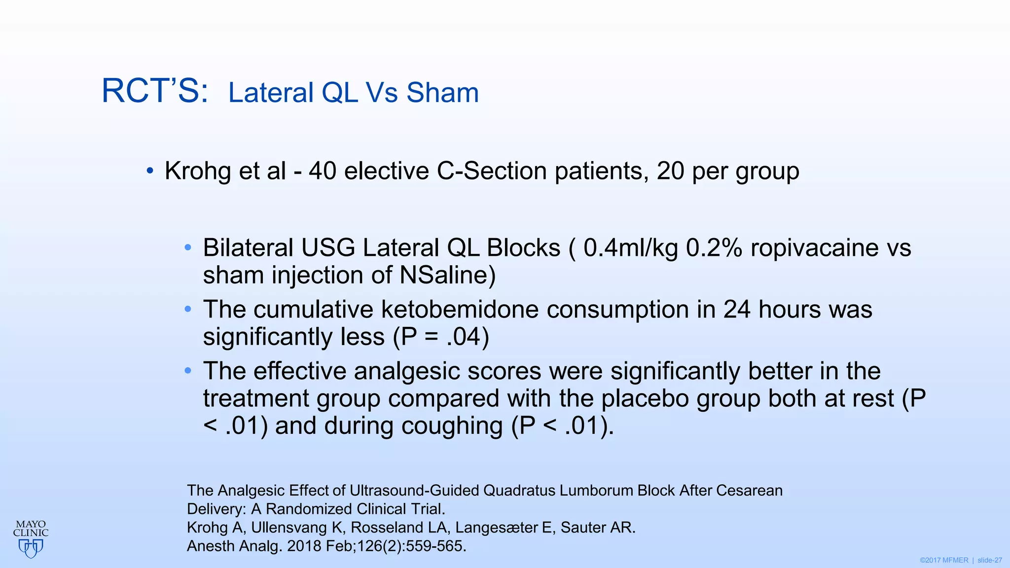 Quadratus Lumborum Block - Dr. V Koyyalamudi | PPTX