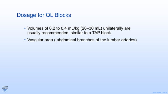 Quadratus Lumborum Block - Dr. V Koyyalamudi | PPTX