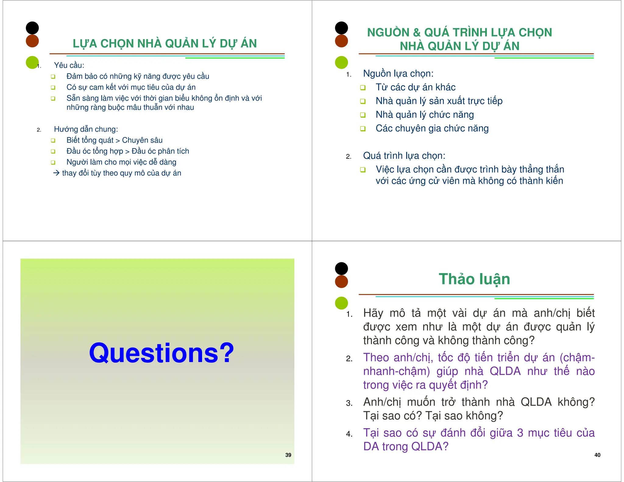 Quan ly du an chuong 1 - tong quan ve QLDA | PPT