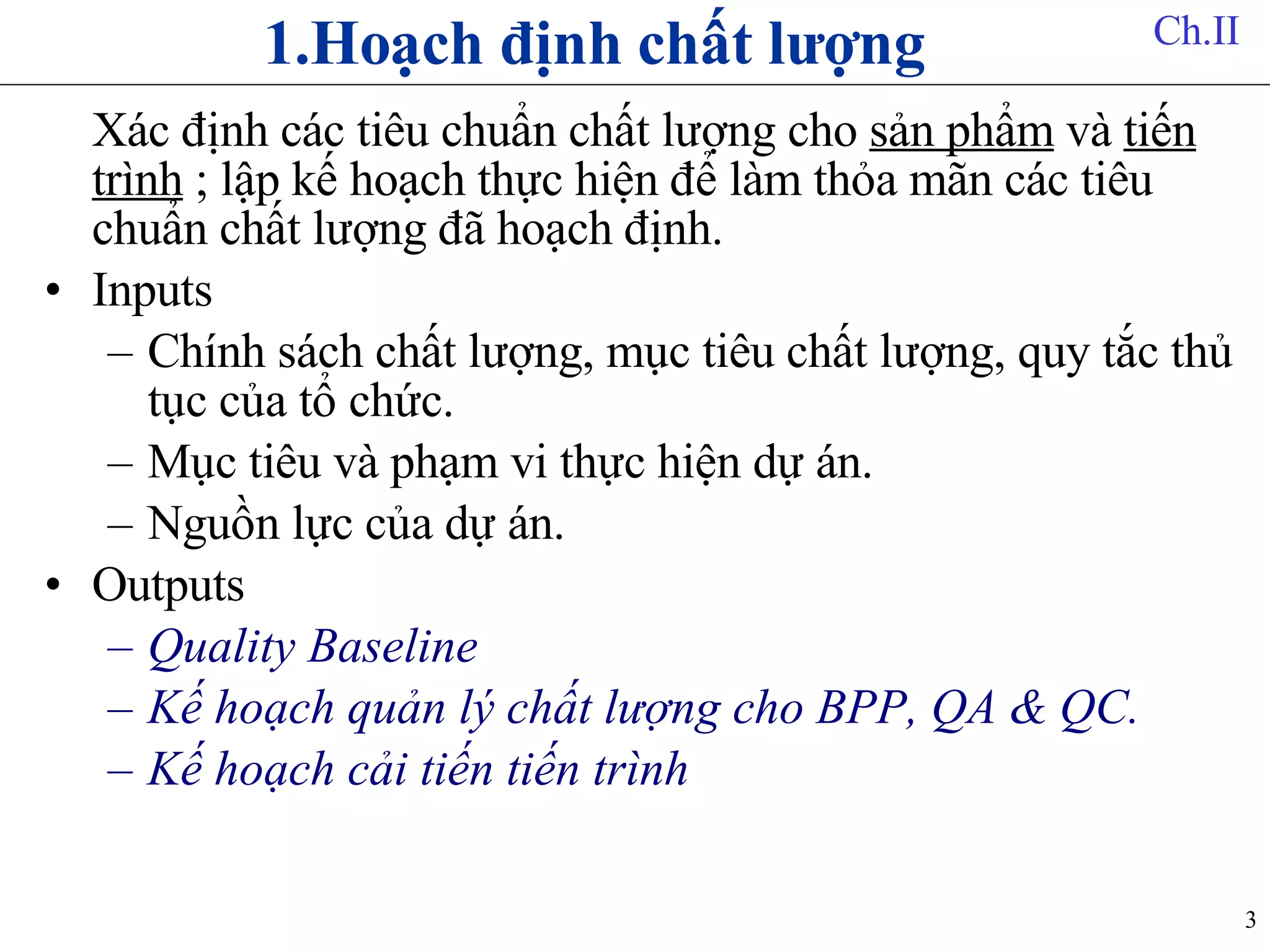 Qlda Chp2 Quan Ly Chat Luong | PPT