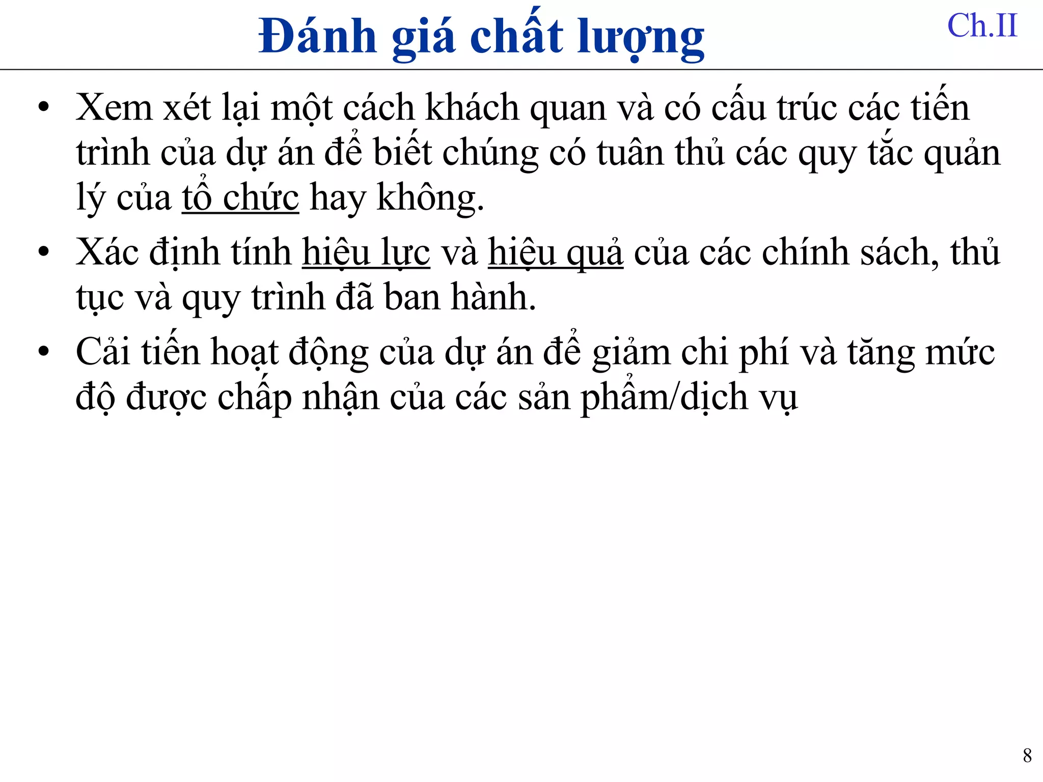 Qlda Chp2 Quan Ly Chat Luong | PPT