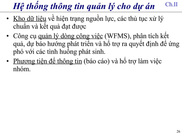 Qlda Chp2 Quan Ly Tong The | PPT