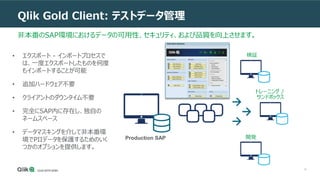 Qlik Gold ClientによるSAPテストデータ管理 | PPTX