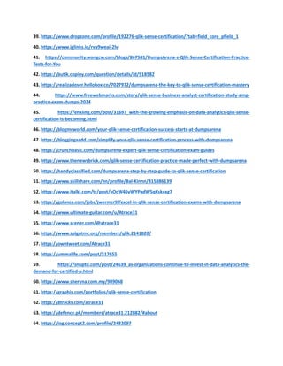 Qlik Sense Certification at DumpsArena | PDF