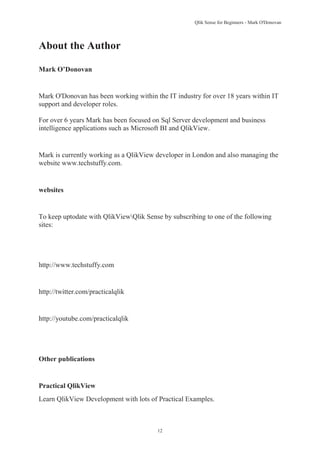 Qlik Sense for Beginners - www.techstuffy.com - QlikView Next Generation | PDF