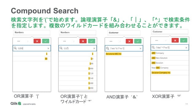 Qlik Tips 20211116 Qlik Sense Search Cheat Sheetの紹介 | PPT