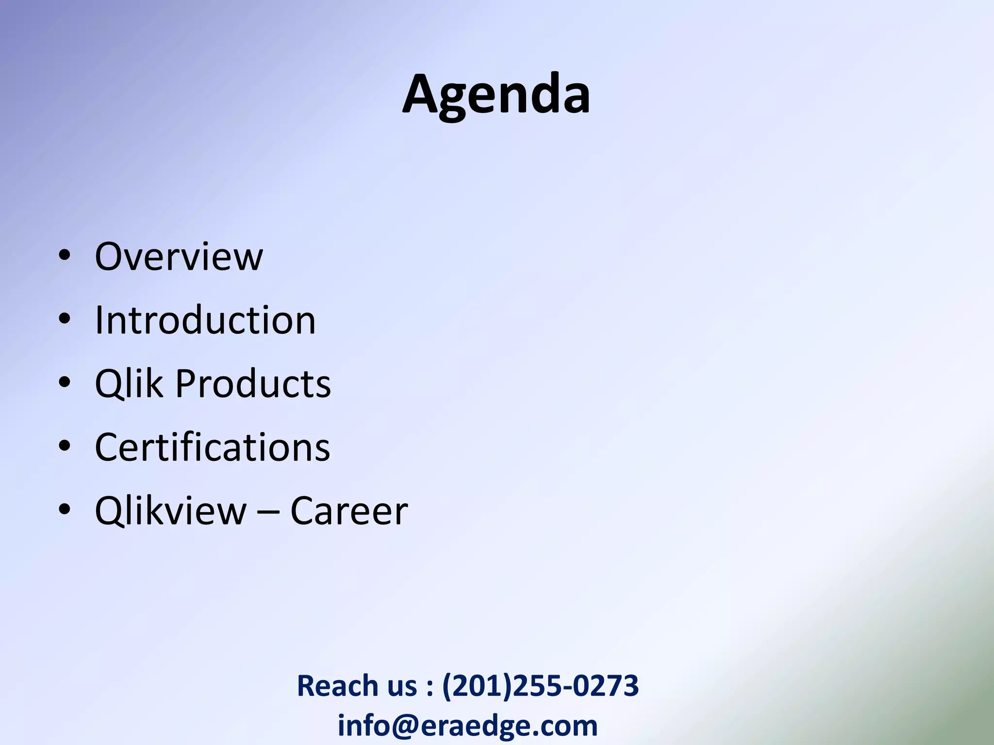 Qlikview Introduction - EraEdge | PPTX