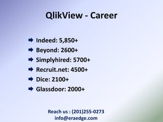 Qlikview Introduction - EraEdge | PPTX | Search | Internet