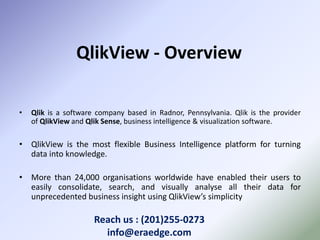 Qlikview Introduction - EraEdge | PPTX | Search | Internet