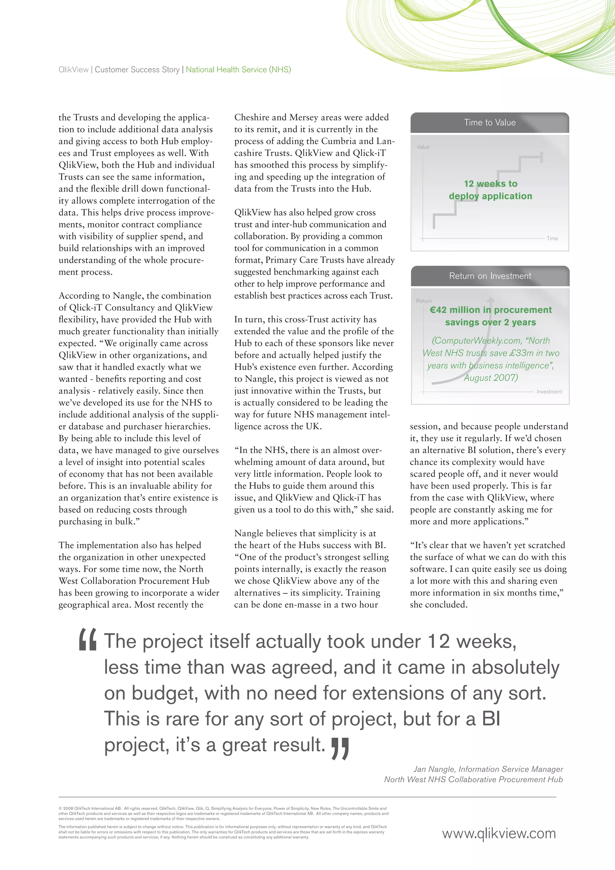 QlikView / NHS | PDF